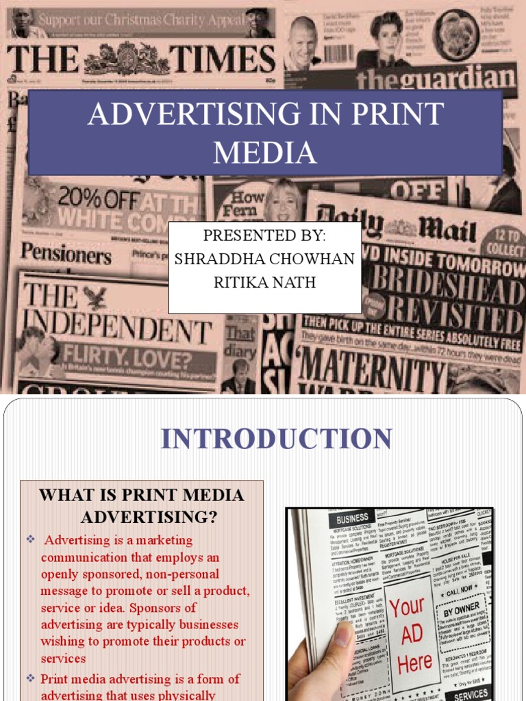 Advertising in Print Media | PDF | Advertising | Media Manipulation