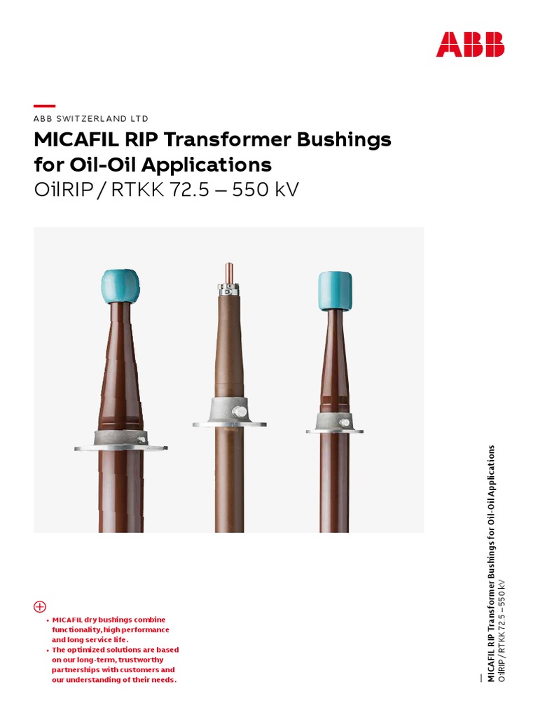 06 - MICAFIL OilRIP Bushings Catalogue English - AD | PDF | Insulator ...