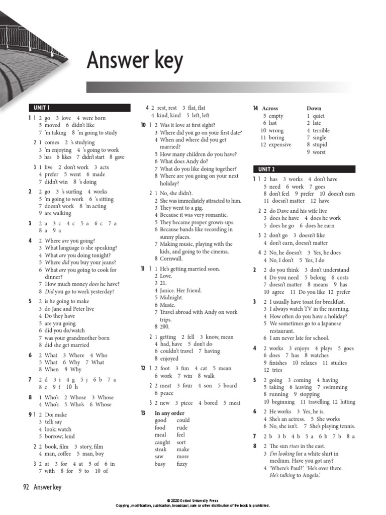 NHW 4e Pre Int WB Answer Key | Download Free PDF | Hamburgers | Western Cuisine