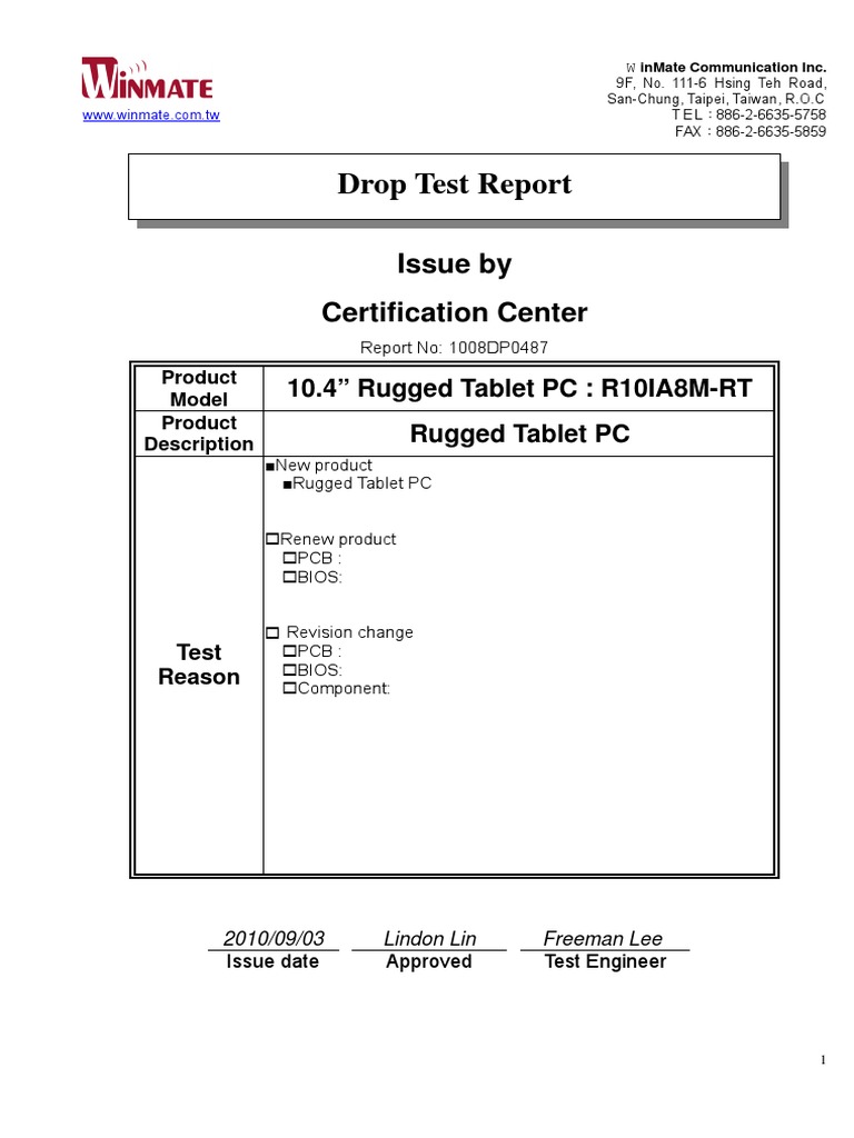 Transit Drop Test Report PDF | PDF | Computer Science | Computer ...