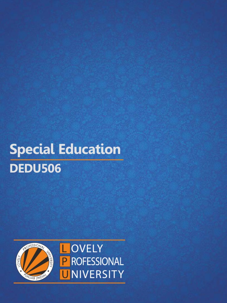Dedu506 Special Education English | PDF | Individualized Education ...