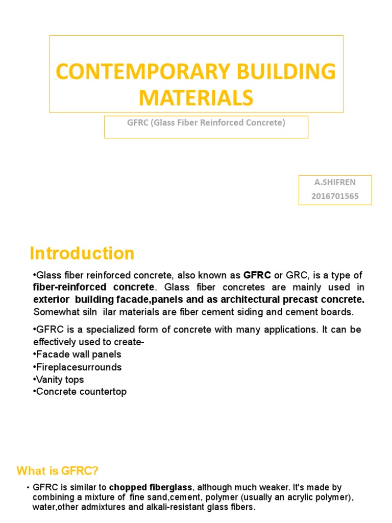 Contemporary Building Materials | PDF | Composite Material | Concrete