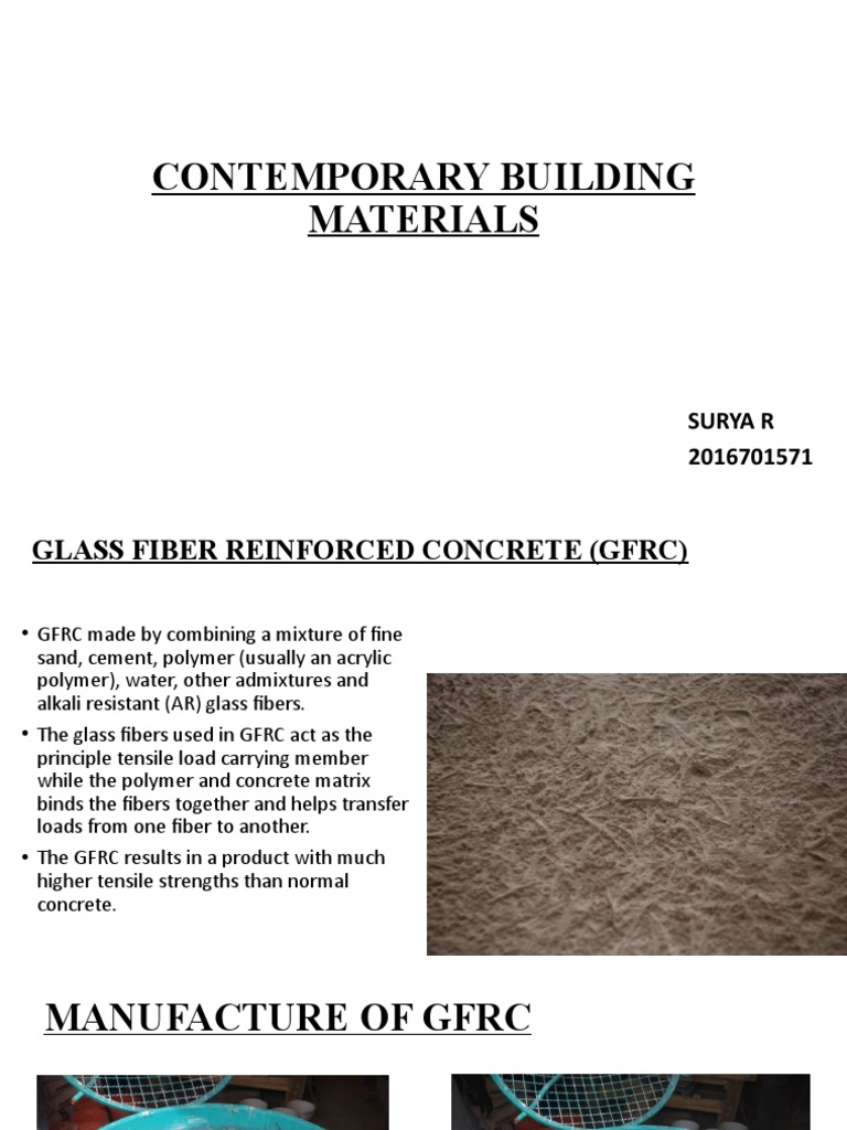 Contemporary Building Materials | PDF | Concrete | Fibers