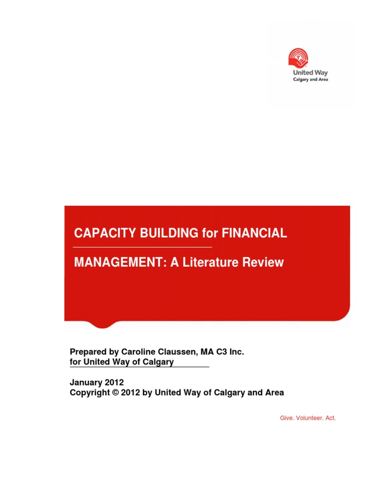 Capacity Building For Financial MANAGEMENT: A Literature Review | PDF ...