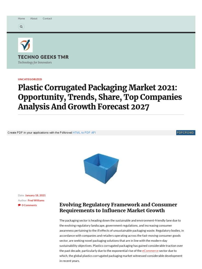 Global Plastics Corrugated Packaging Trends | PDF | Packaging And ...