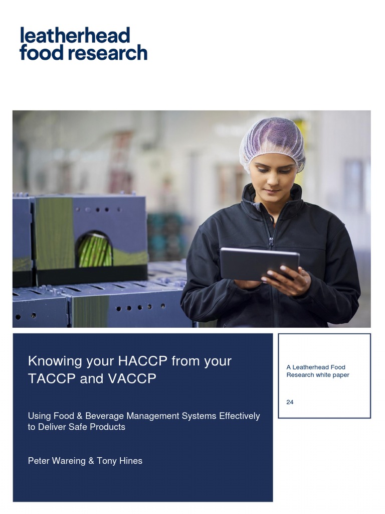 Knowing Your HACCP From Your Taccp and Vaccp | Download Free PDF ...