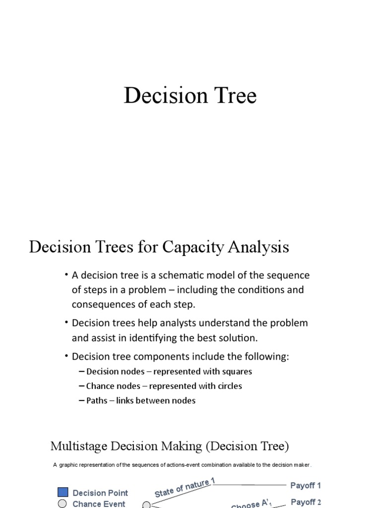 Lect 10 Decision Tree | PDF | Expected Value | Analysis