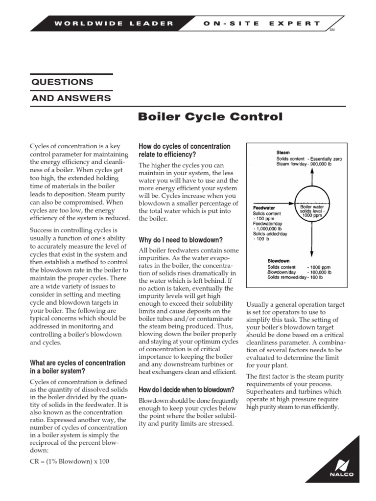 Boiler Cycle Control: Questions and Answers | PDF | Boiler | Steam