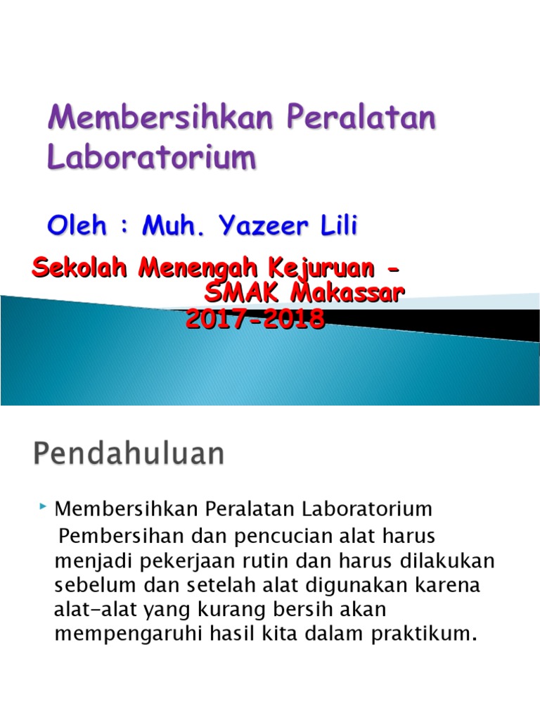 Cara Efektif Membersihkan Alat Laboratorium | PDF