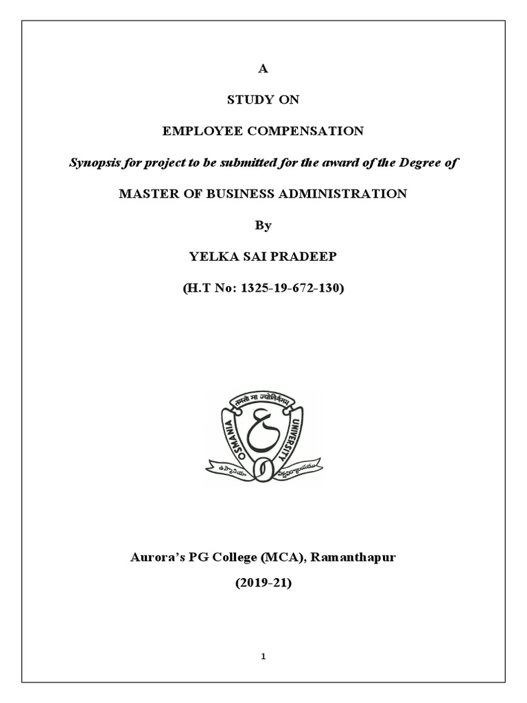 Employee Compensation Project | PDF | Compensation And Benefits ...