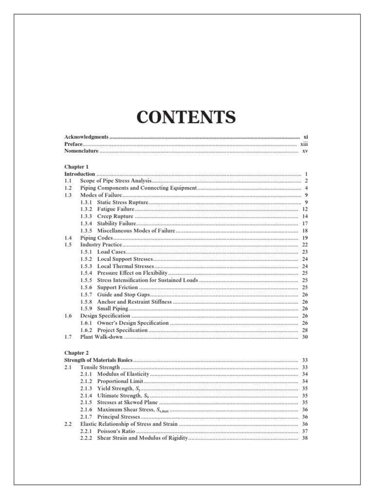 Pipe Stress Analysis Fundamentals | PDF | Strength Of Materials | Yield ...