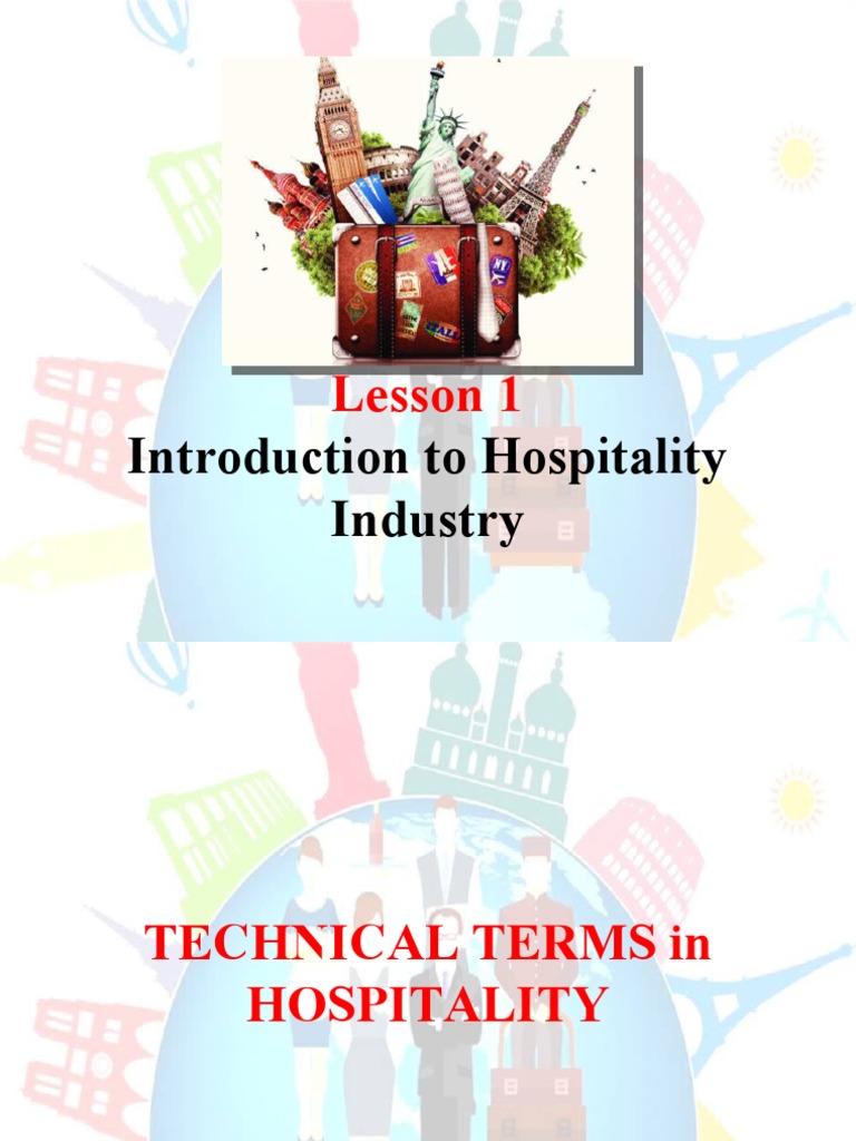 Introduction To Hospitality Industry: Lesson 1 | PDF | Inn | Hotel