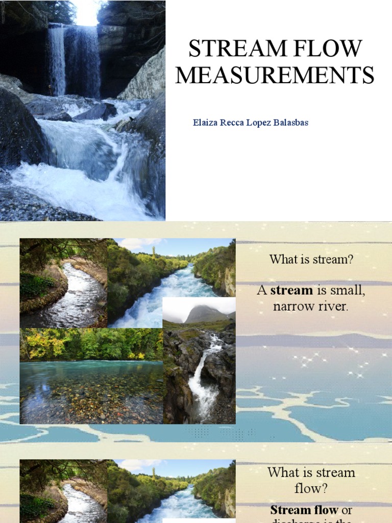 Stream Flow Measurement Techniques | PDF | Flow Measurement | Metrology