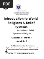 IWRBS - Q1 - Mod1 - Worldviews Belief Systems and Religion PDF | PDF ...