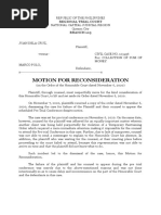 Motion For Reconsideration | PDF | Bail | Prosecutor