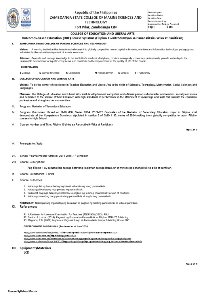 Exploring Research Methods: An Outcomes-Based Education Course Syllabus ...