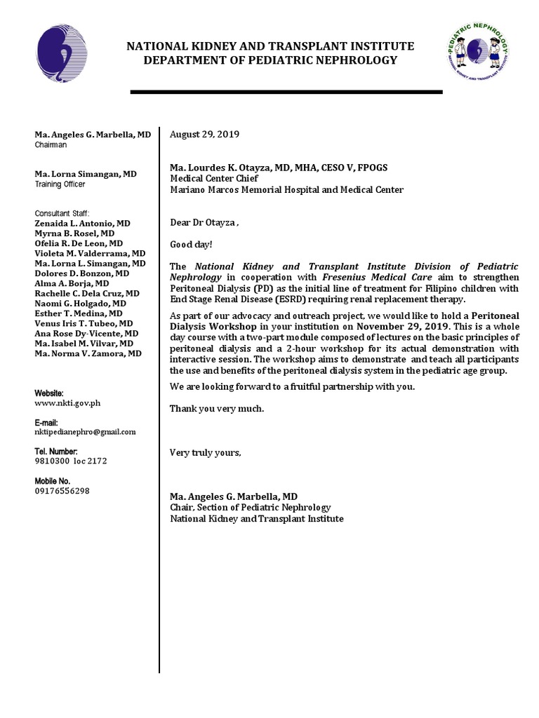 Letter MMMHMC For PD Caravan 2019 | PDF