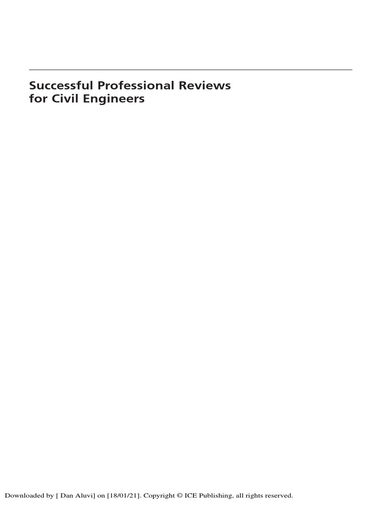 Successful Professional Reviews For Civil Engineers | PDF | Publishing ...