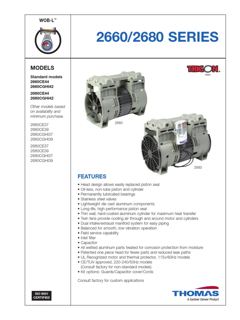 2660/2680 SERIES: Models | Download Free PDF | Piston | Pounds Per ...