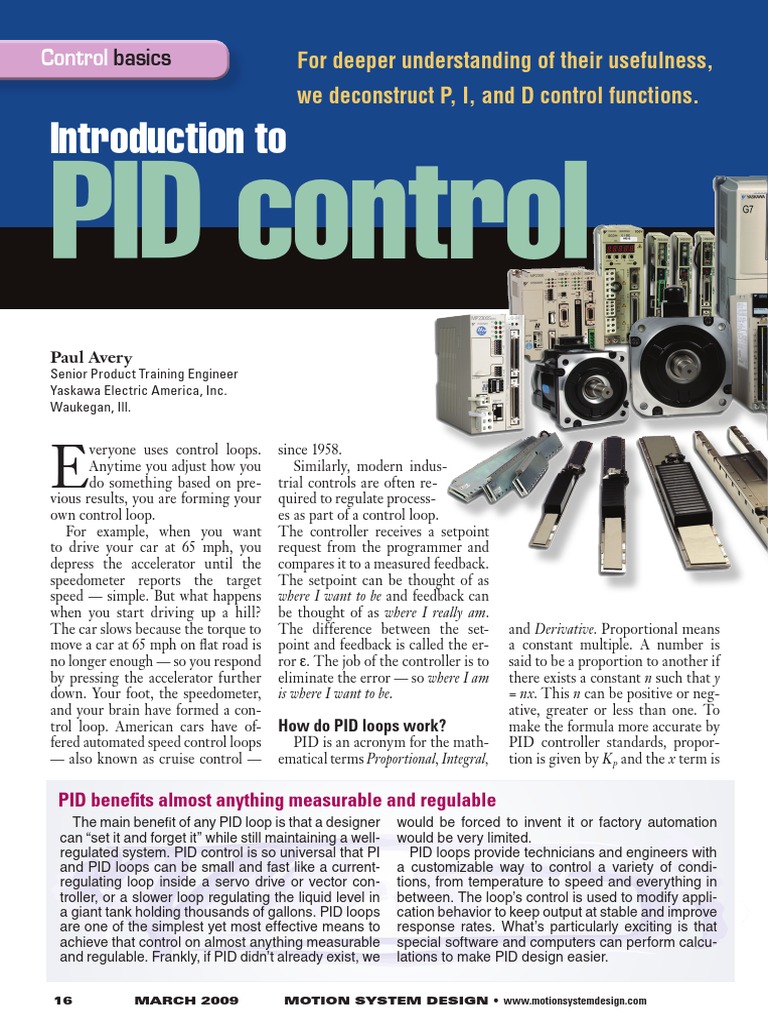 PID Control: Introduction To | PDF | Control Theory | Cybernetics