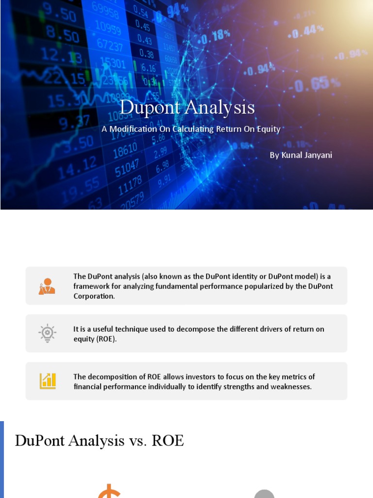 Dupoint Analysis | PDF | Leverage (Finance) | Return On Equity
