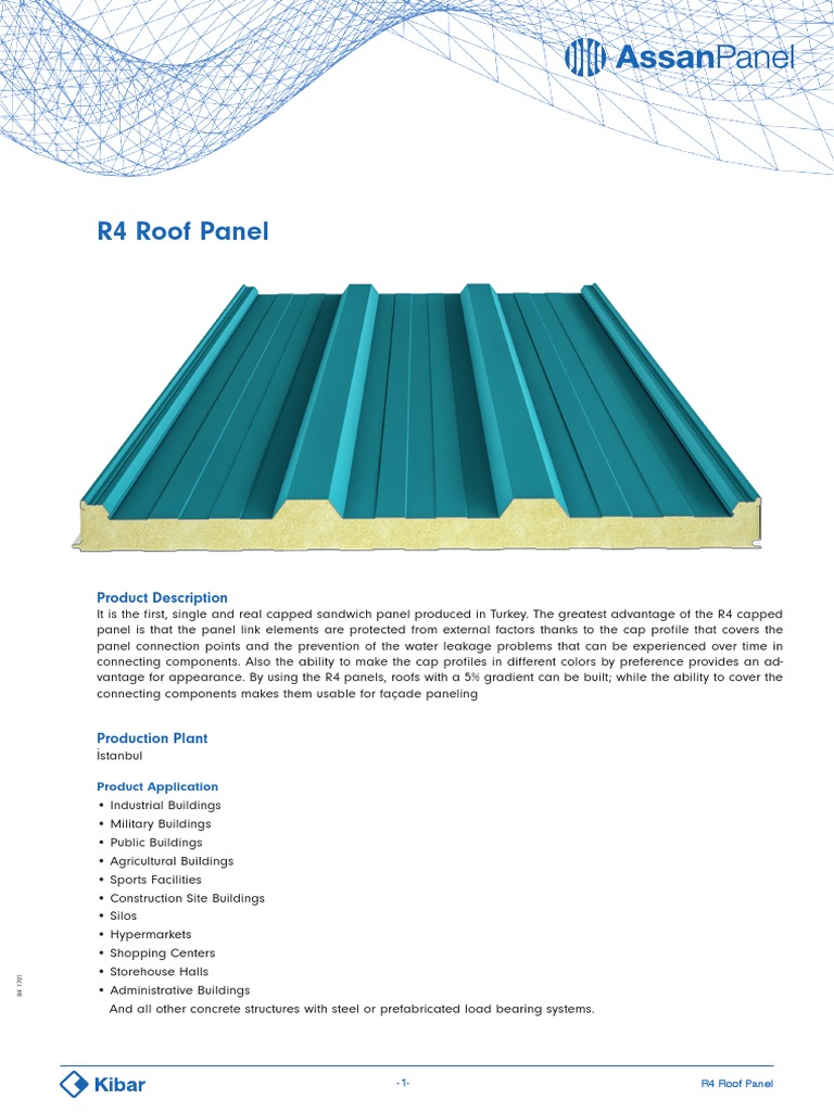 R4 Roof Panel: Product Description | PDF | Strength Of Materials ...