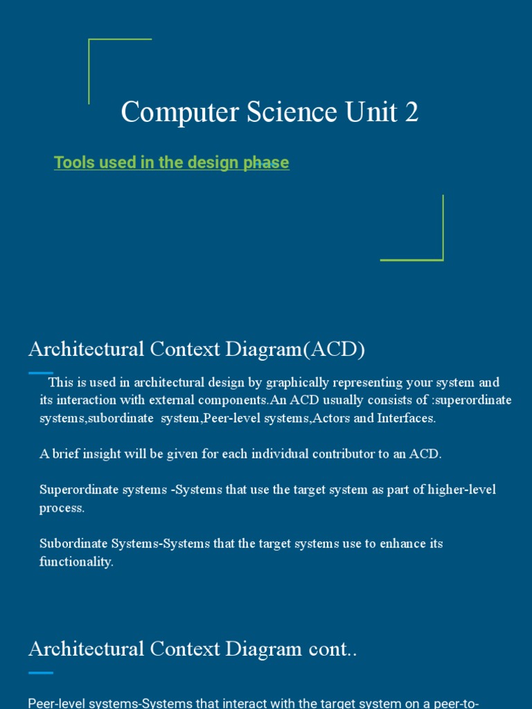 Computer Science Unit 2 DT | PDF | System | Hierarchy