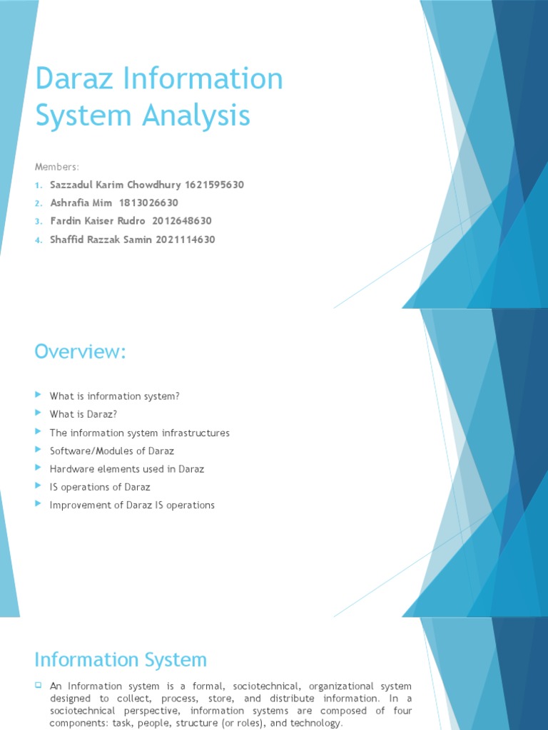 Daraz Information System Analysis | PDF | E Commerce | Information System