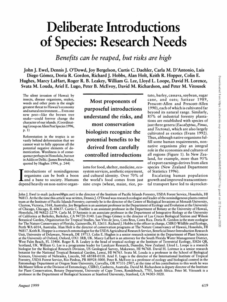 Boon and Ban | PDF | Invasive Species | Introduced Species