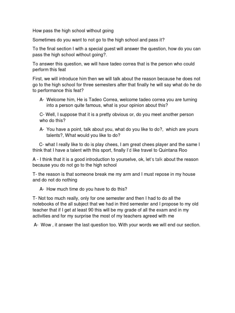How Pass The High Without Going | PDF