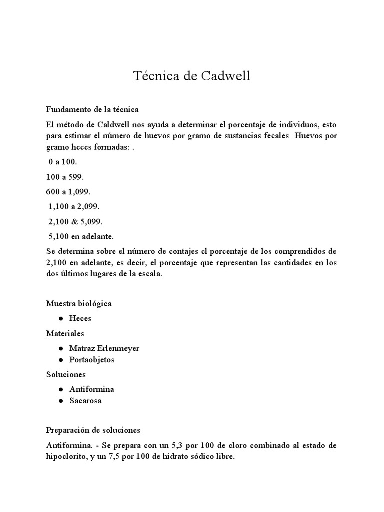Técnica de Cadwell | PDF | Química | Naturaleza