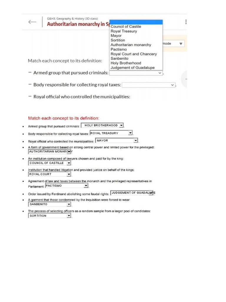 Holy Brotherhood Royal Treasury Mayor Authoritarian Monarchy | PDF