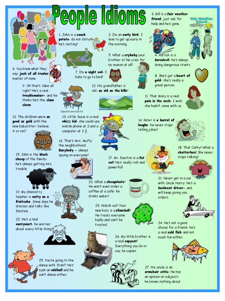 Idioms for ESL Learners | PDF
