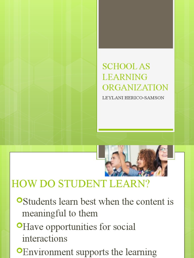 School As Learning Organization | PDF | System | Human Nature