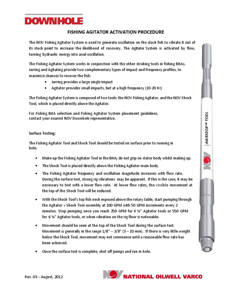 Fishing Agitator Activation Guide | PDF | Mechanical Engineering ...