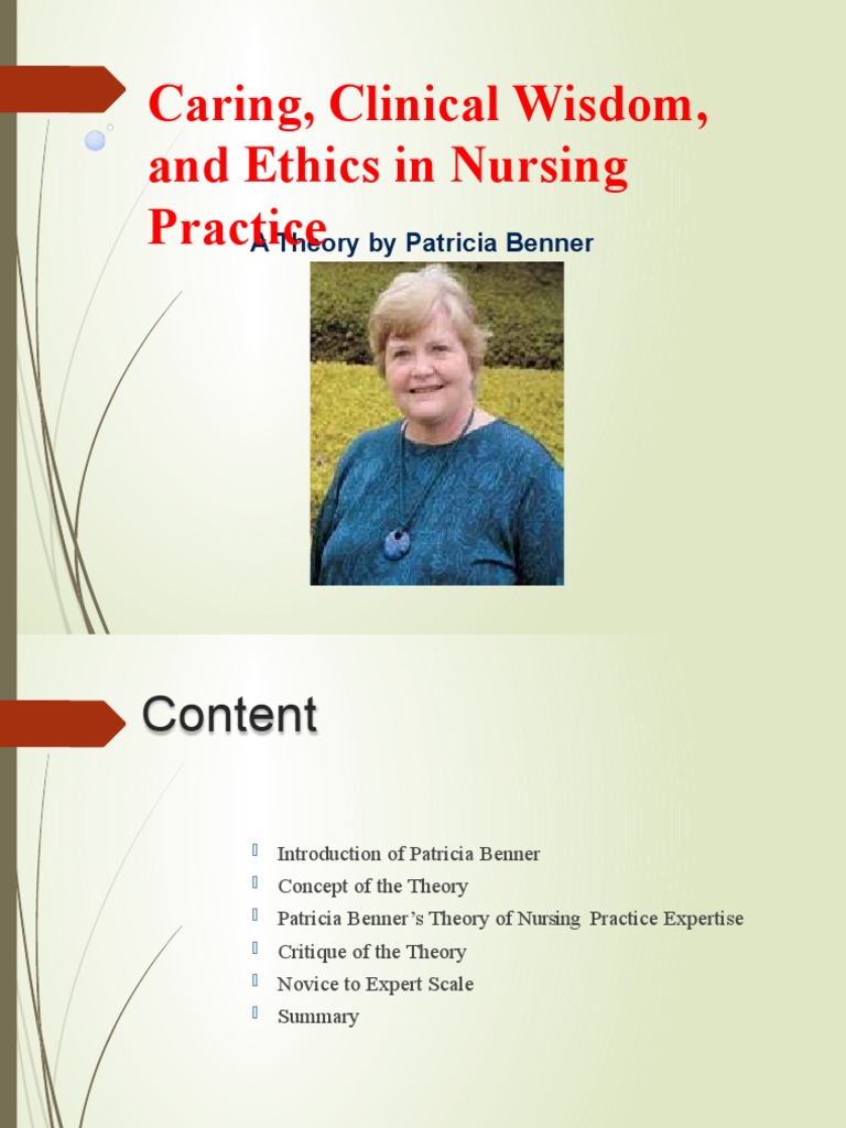 Caring, Clinical Wisdom, and Ethics in Nursing Practice: A Theory by ...