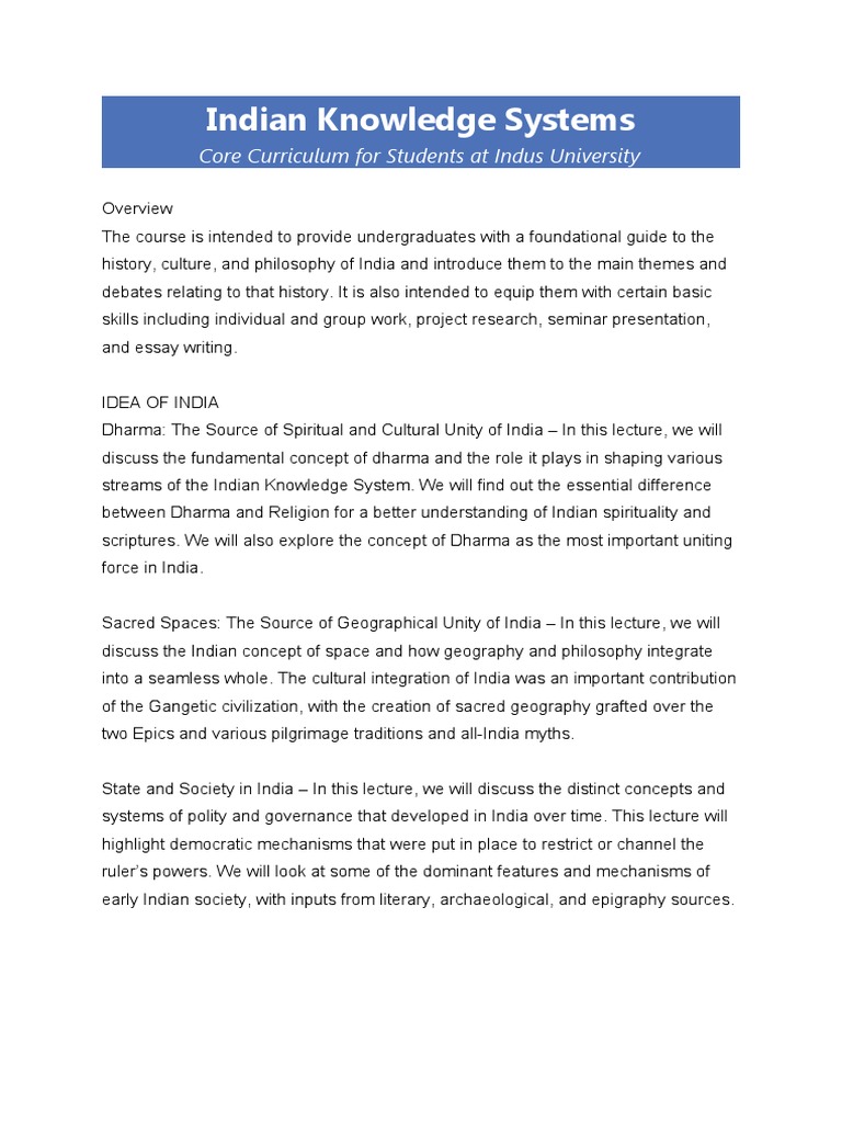 Indian Knowledge Systems | PDF | Ayurveda | Civilization