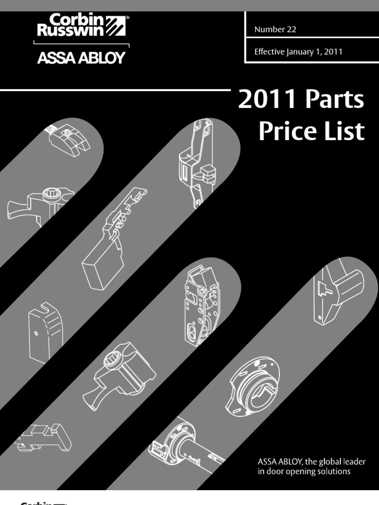 2011 Parts Price List: Number 22 Effective January 1, 2011 | PDF ...