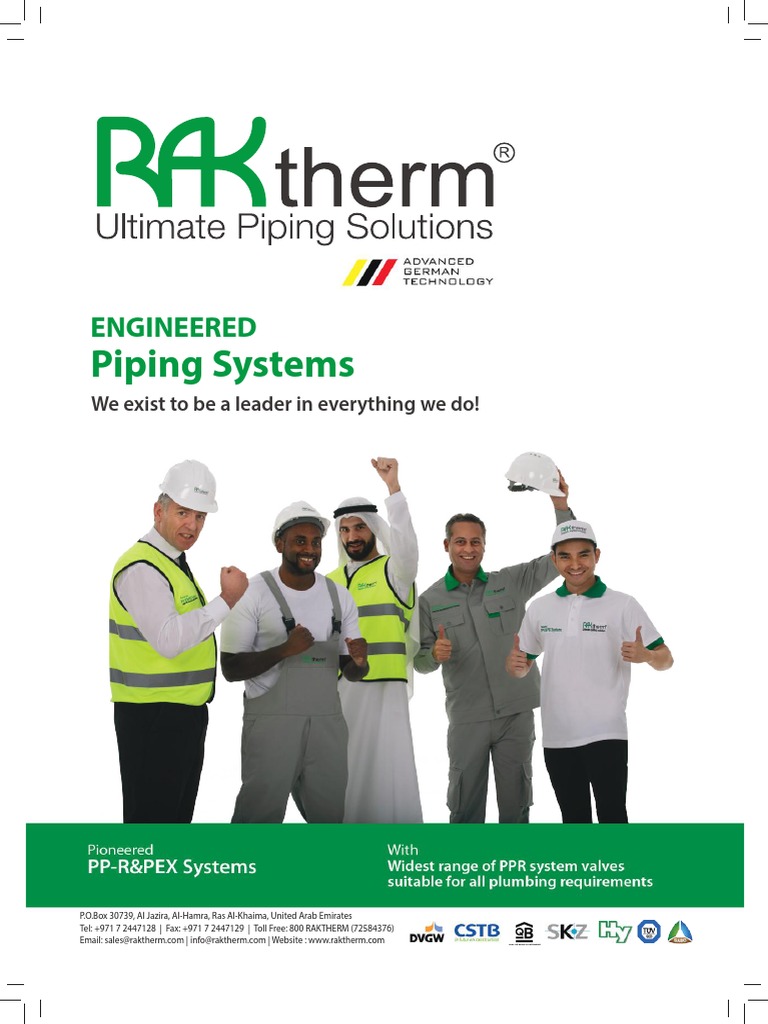 RAKtherm PPR and PEX Catalogue-Min | PDF | Pipe (Fluid Conveyance ...