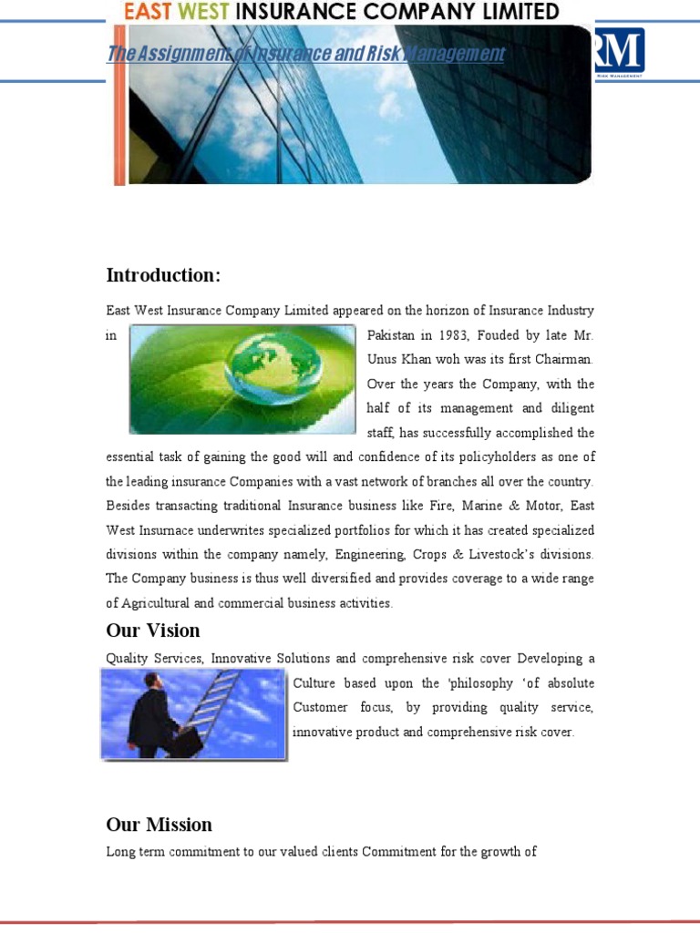 East West Insurance Company2 | PDF | Underwriting | Insurance