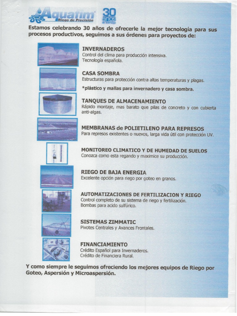 Aquafim Productos | PDF