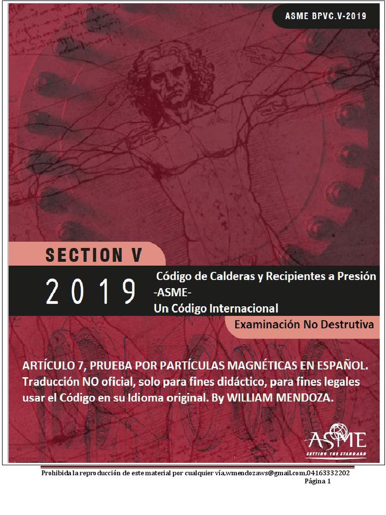 Asme Seccion V Artículo 7 - 2019 en Español | PDF | Campo magnético ...