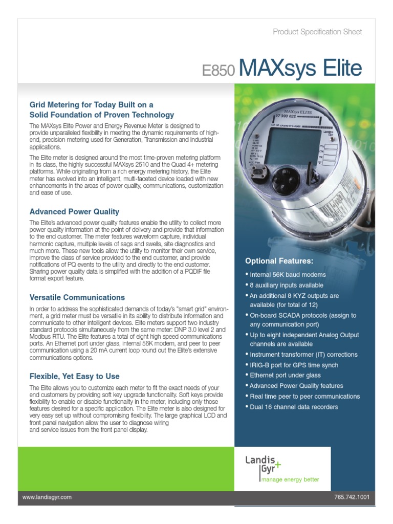 Maxsys ProductSheet W | PDF | Modem | Electrical Grid