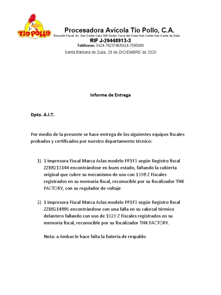 Informe de Entrega | PDF