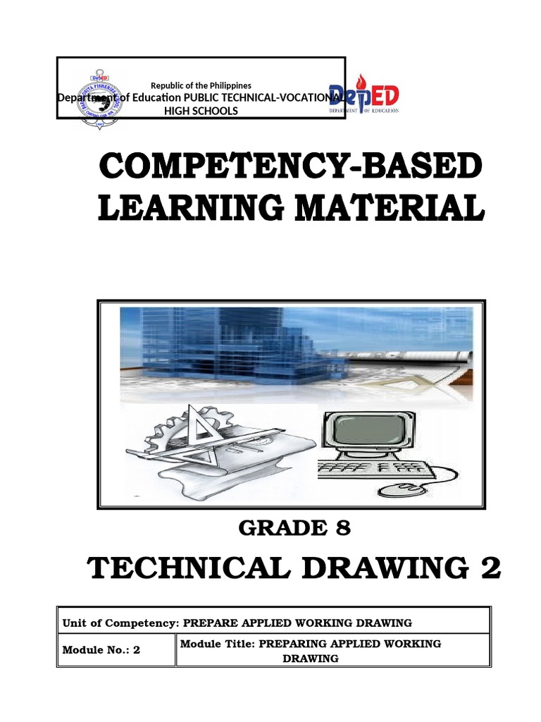 Technical Drawing 2: Grade 8 | PDF | Technical Drawing | Drawing