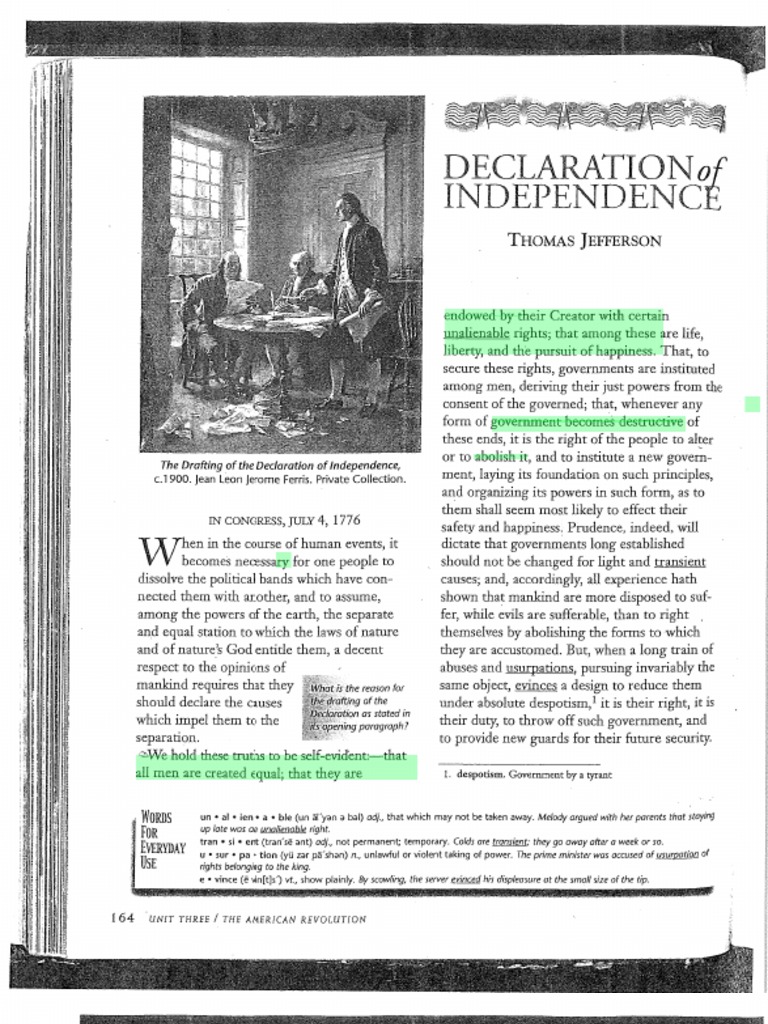 Declaration of Independence | PDF