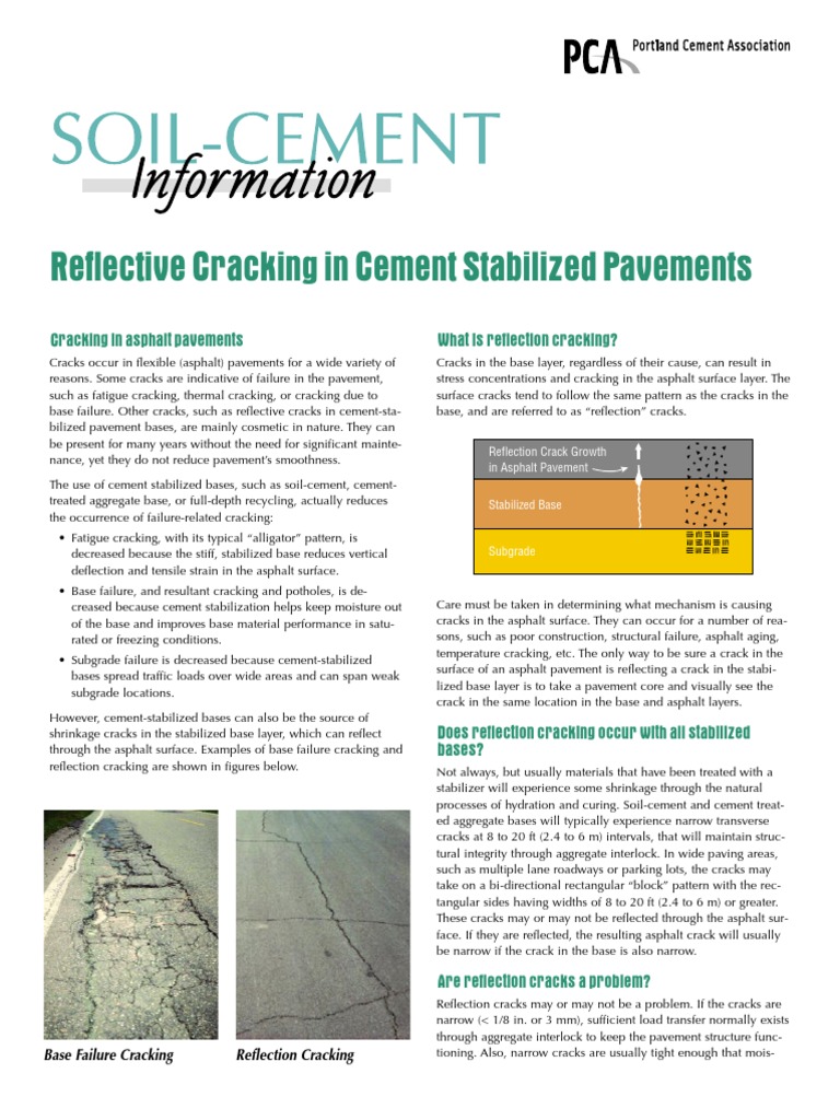 Reflective Cracking in Cement Stabilized Pavements | Download Free PDF ...