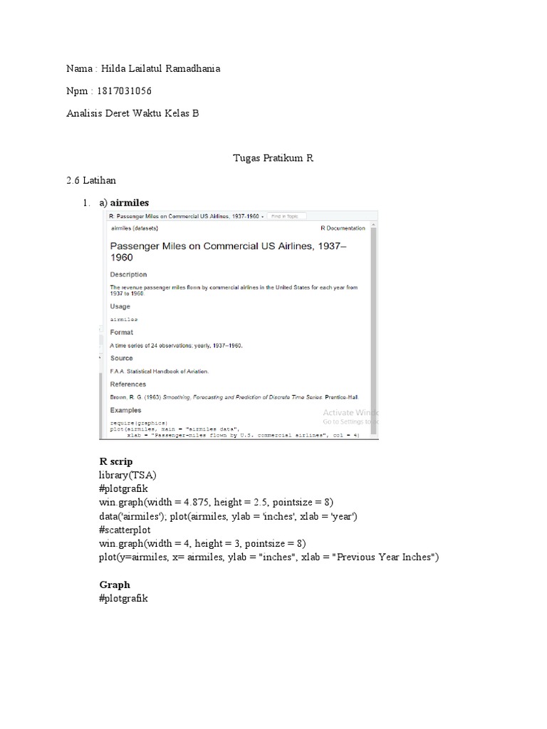 Pratikum R ADW - Hilda Lailatul R | PDF | Scatter Plot | Space