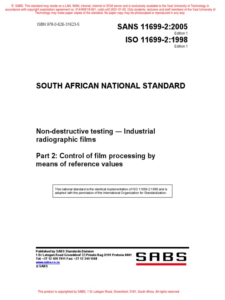 Iso 11699-2 | PDF | International Organization For Standardization ...