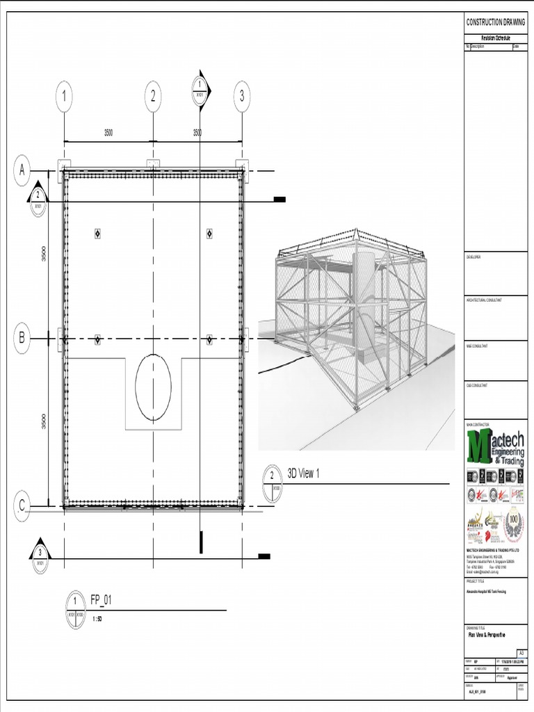 ALX - 001 - Sheet - X100 - Plan View & Perspective | PDF | Drawing ...